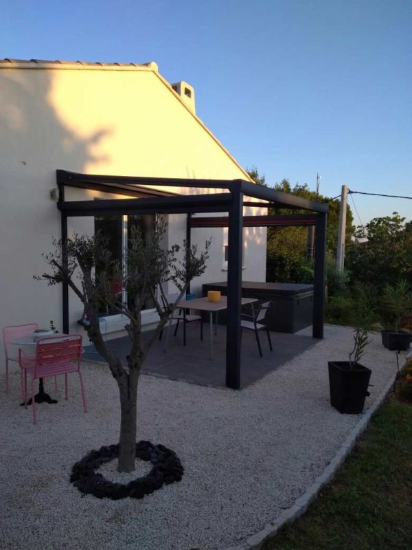 Pergola Toile avec stores verticaux... - Porte Monnaie Vous Bien